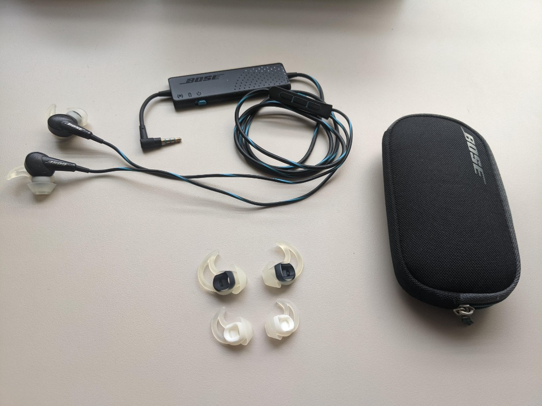 Bose QC20 headset, Audio, Headphones & Headsets on Carousell