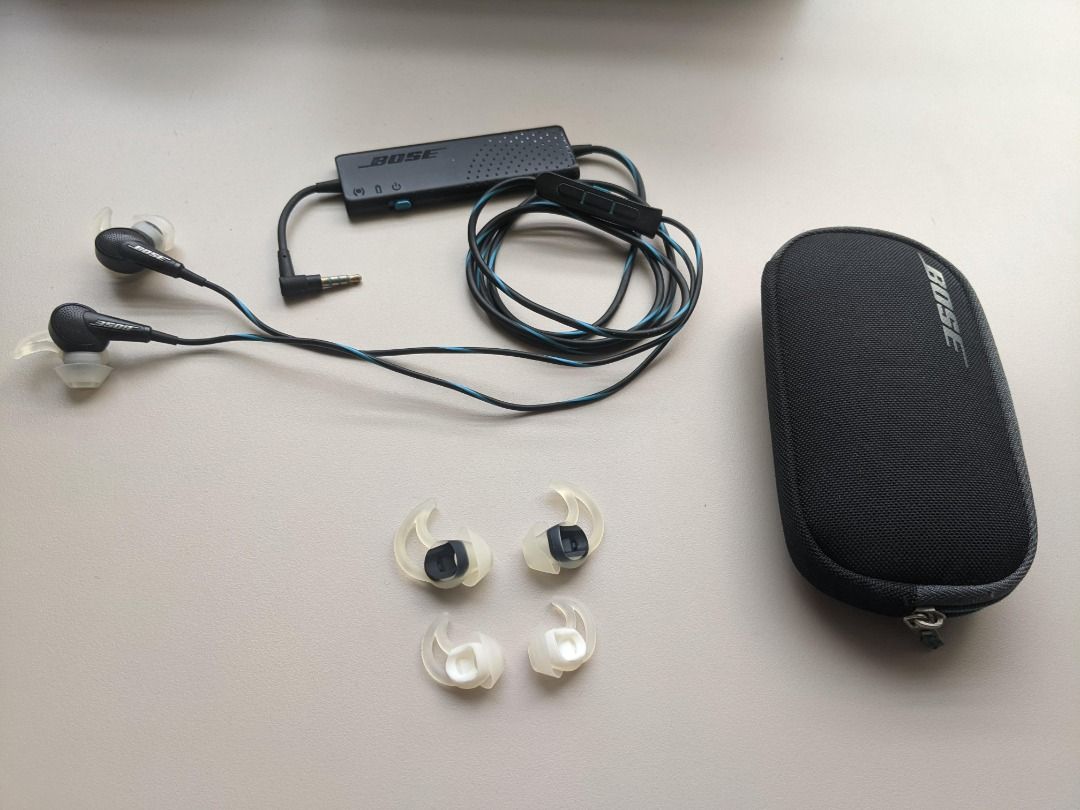 Bose QC20 headset, Audio, Headphones & Headsets on Carousell