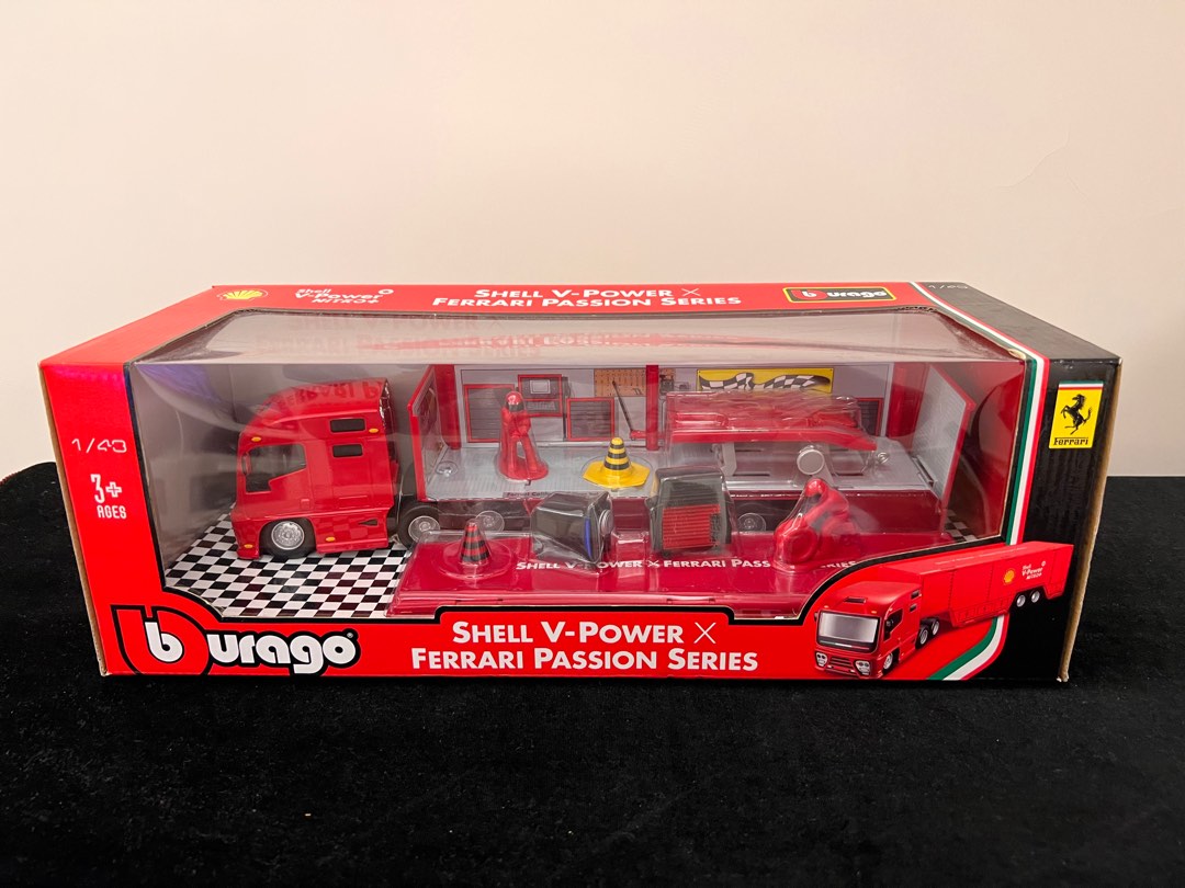 Burago Shell V-Power Ferrari Passion Series, 興趣及遊戲, 玩具 & 遊戲類 - Carousell