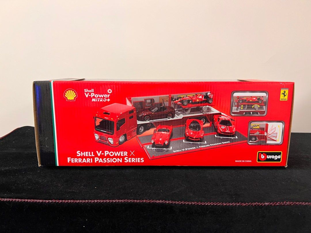Burago Shell V-Power Ferrari Passion Series, 興趣及遊戲, 玩具 & 遊戲類 - Carousell
