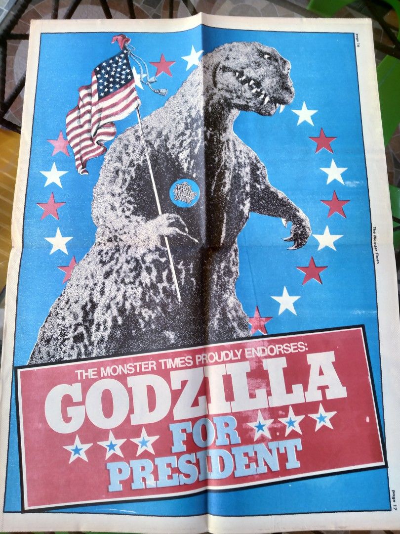 Burning Godzilla + Monster Times (Godzilla for President), Hobbies ...