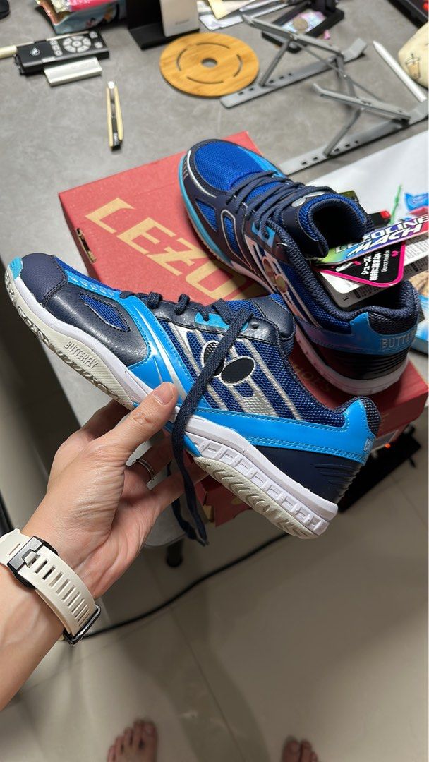 Butterfly Lezoline Mach Table Tennis shoes, Sports Equipment, Sports ...