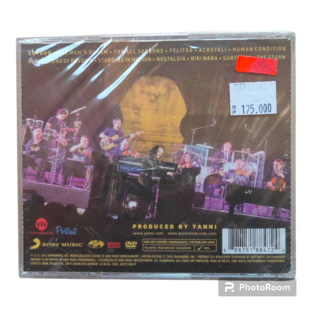 CD DVD Yanni The Dream Concert Live from the Great Pyramids of Egypt, Musik & Media, CD, DVD ...