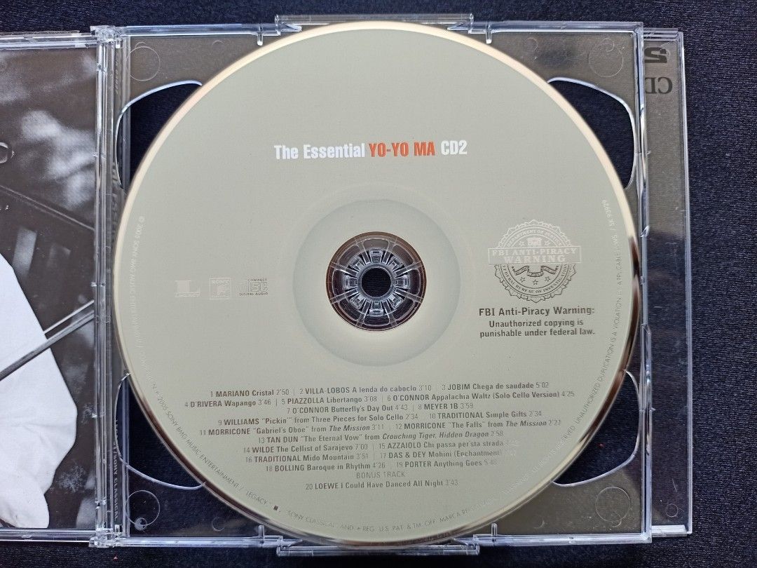 CD Yo-Yo Ma : the essential, Hobbies & Toys, Music & Media, CDs & DVDs ...