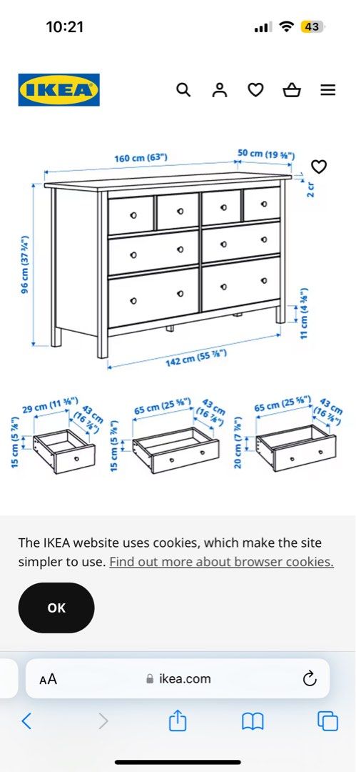 Chest Of Drawers - IKEA, Furniture & Home Living, Furniture, Shelves ...