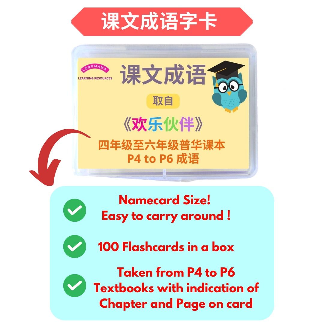 Chinese Compo and Chinese Idioms Flashcards | Chinese PSLE Flashcards ...
