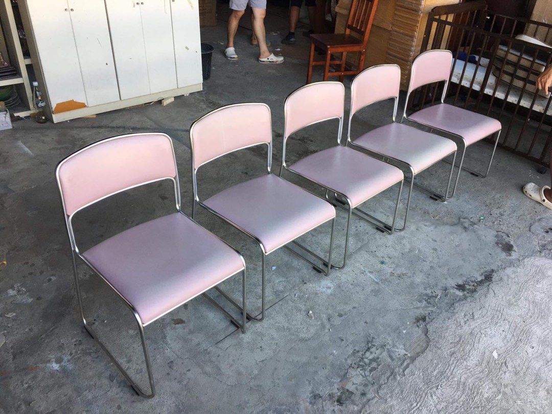 CHITOSE stainless stackable banquet chair, Furniture & Home Living ...