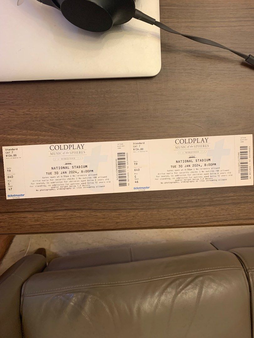 Coldplay Tickets, Tickets & Vouchers, Event Tickets on Carousell