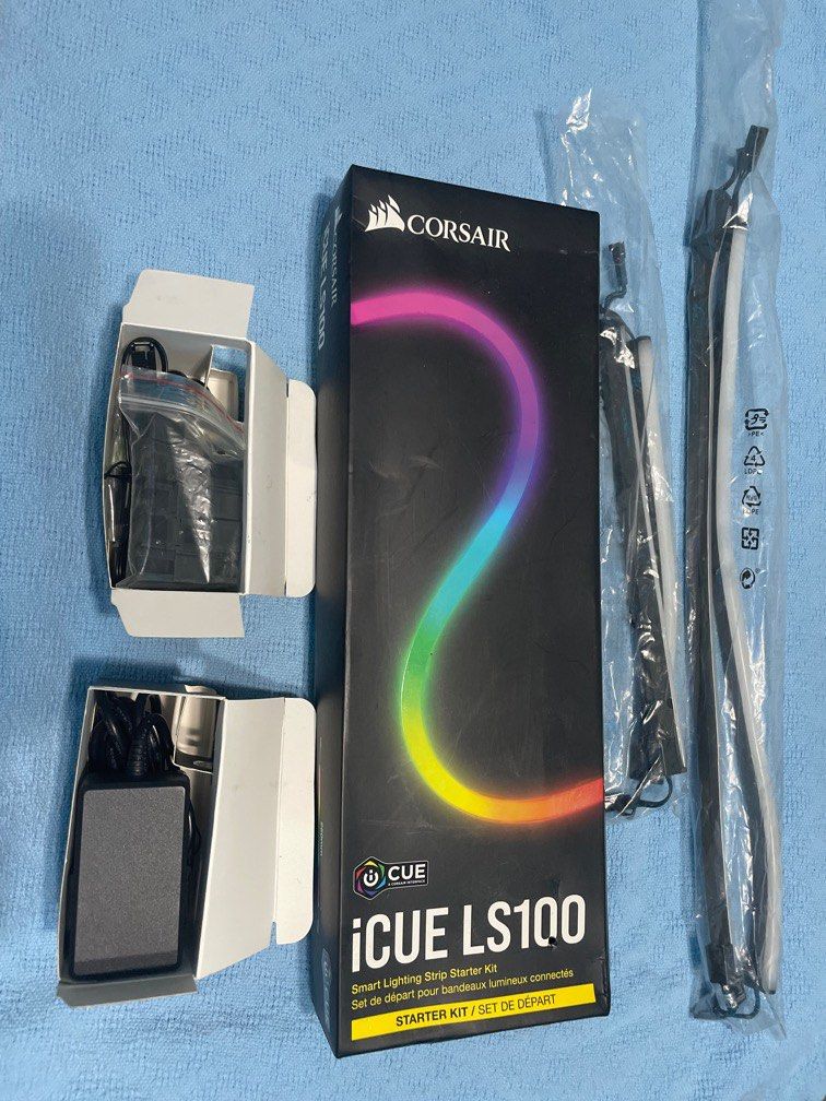 Corsair ICUE LS100 smart lighting strip starter kit, Computers & Tech ...