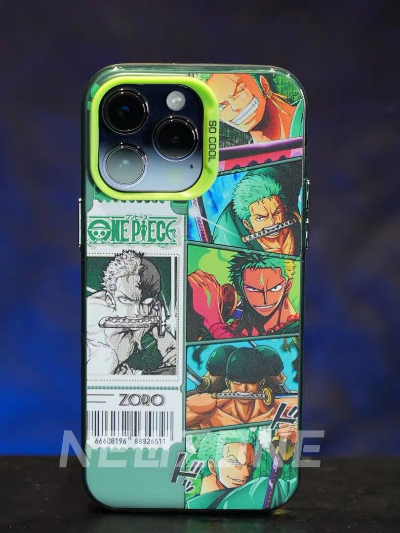 Cover Case iPhone 15- iPhone 15 Pro Max Luffy Gear 5 x Zoro OnePiece Casing Phone #socool ...