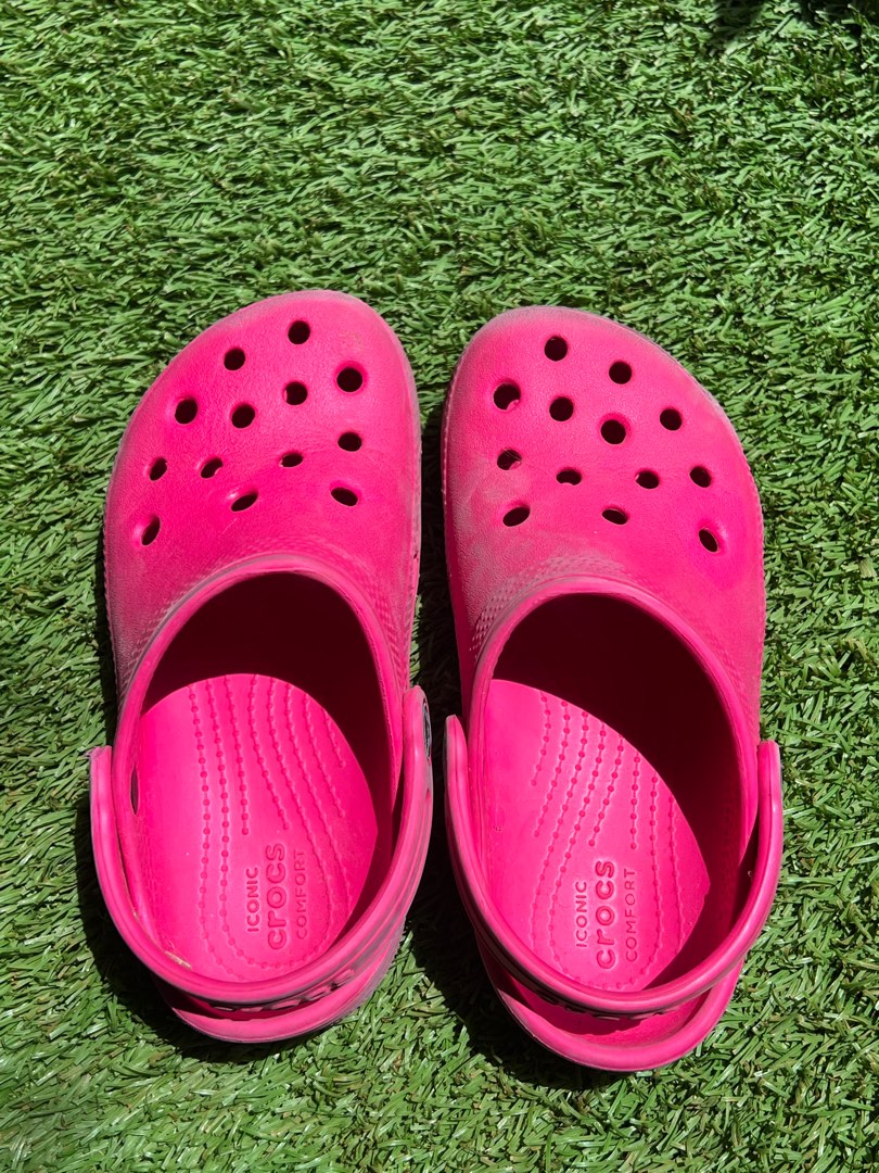 Crocs hot pink size 12 with paw patrol jibbitz, Babies & Kids, Babies ...