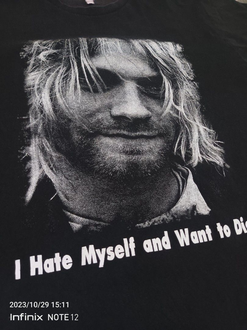 Curt Cobain, Men's Fashion, Tops & Sets, Tshirts & Polo Shirts on Carousell