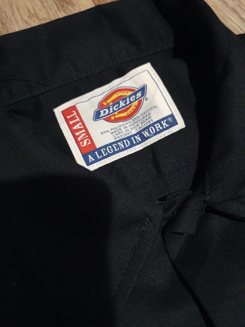 DICKIES ALL BLACK SET, Men's Fashion, Tops & Sets, Formal Shirts on ...