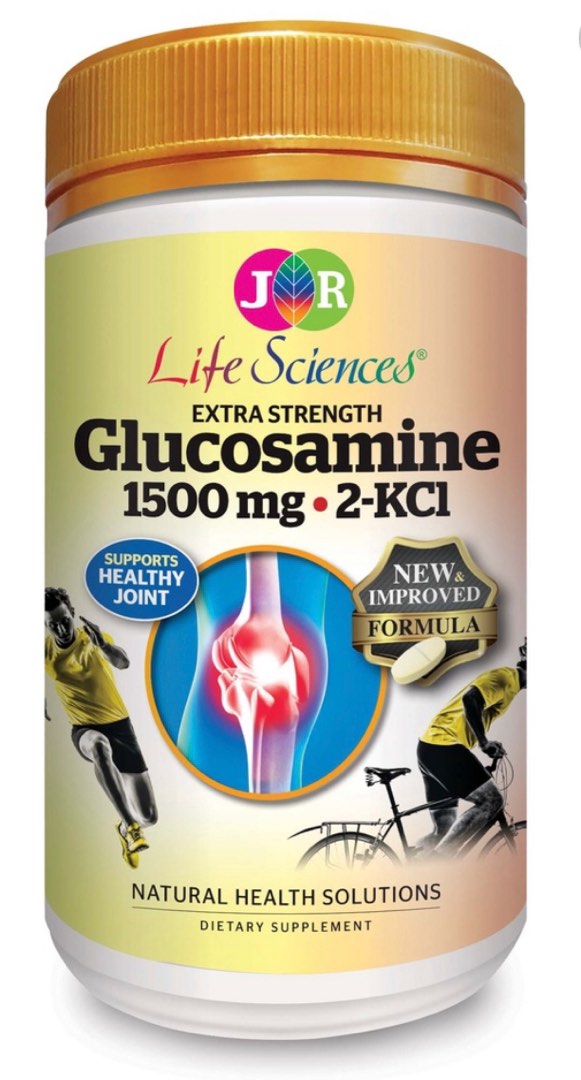 [Exp Mar 2024] JR Life Sciences Extra Strength Glucosamine 2-KC1 1500mg ...