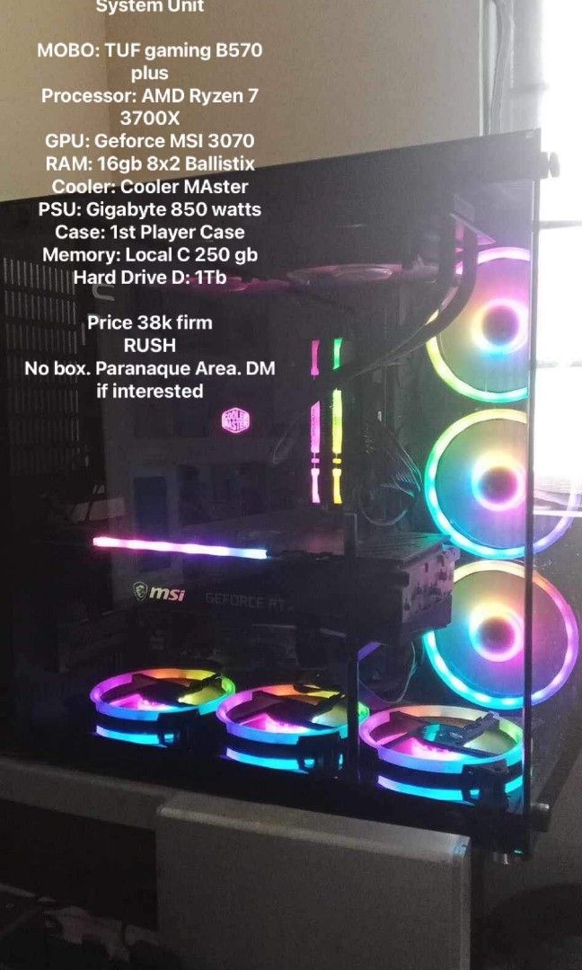 Gaming PC system Unit, Computers & Tech, Parts & Accessories, Computer ...