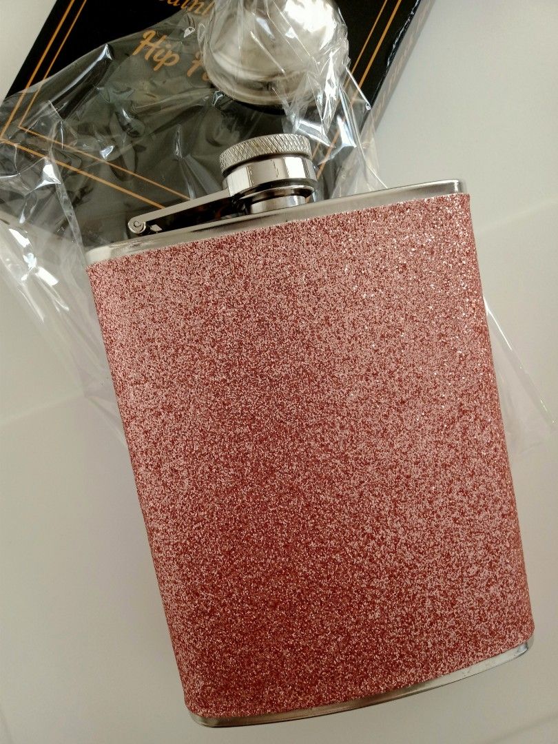 Glitter Flask with Funnel Brand New Pink / Blue, Furniture & Home ...