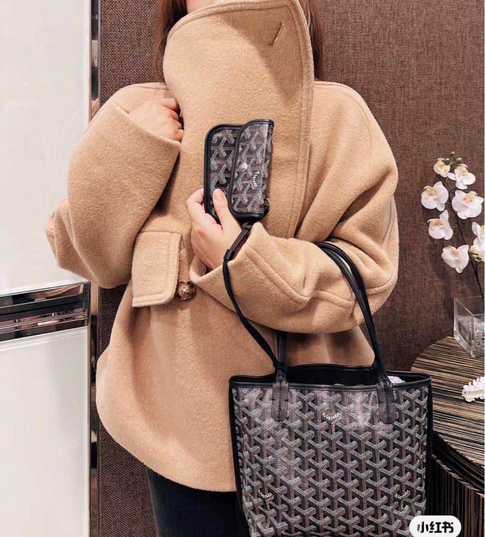 Goyard Mini Tote Bag black, Luxury, Bags & Wallets on Carousell