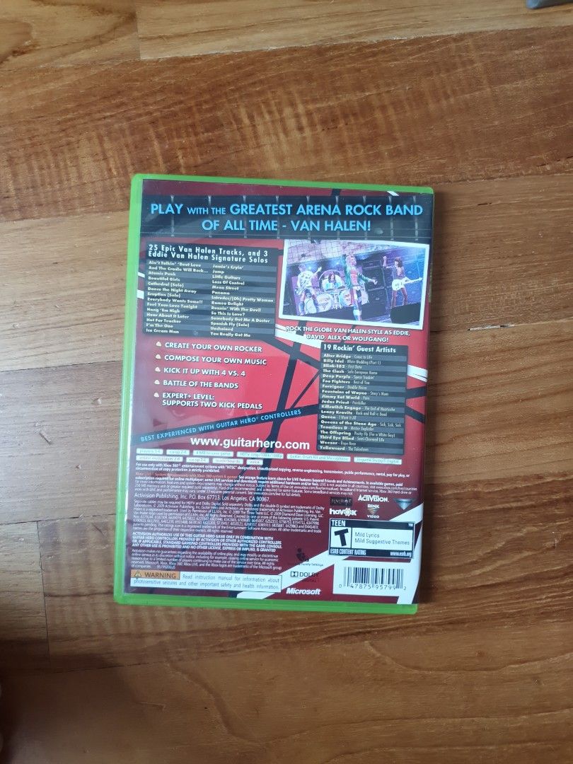Guitar Hero Van Halen Edition, Video Gaming, Video Games, Xbox on Carousell