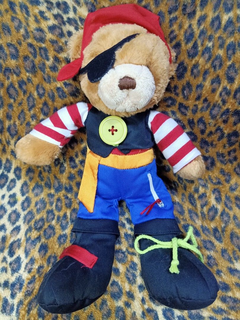 GUND BRAND PAULY THE PIRATE TEACH ME TO DRESS TEDDY BEAR, Hobbies ...
