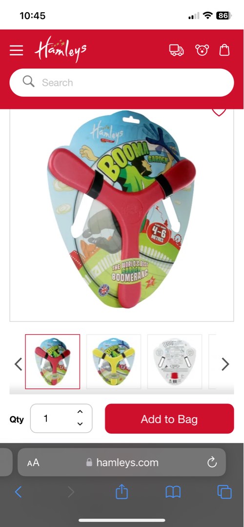 Hamleys Booma boomerang kids garden series, Hobbies & Toys, Toys ...
