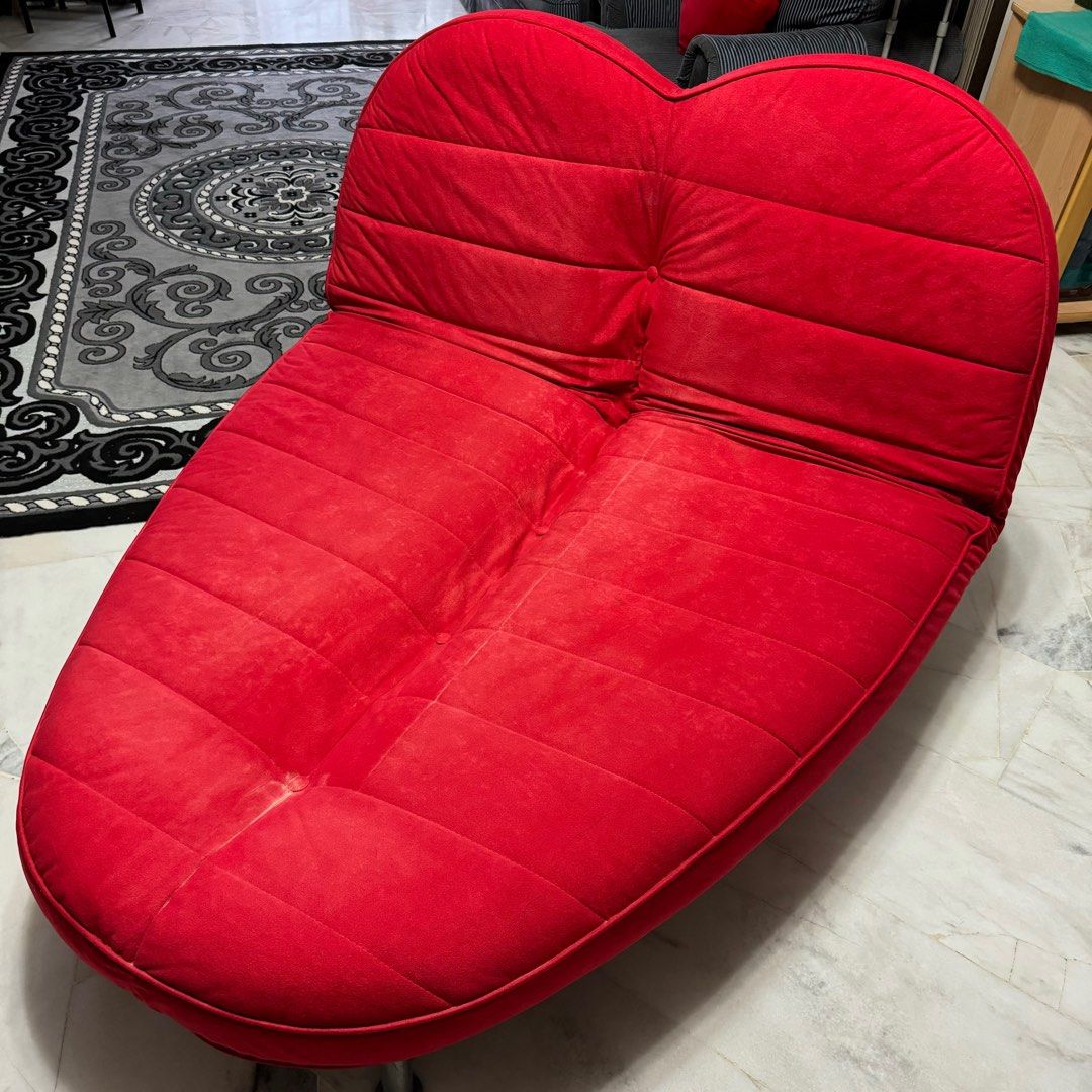 Heart-shaped Sofa Bed, Furniture & Home Living, Furniture, Sofas on ...