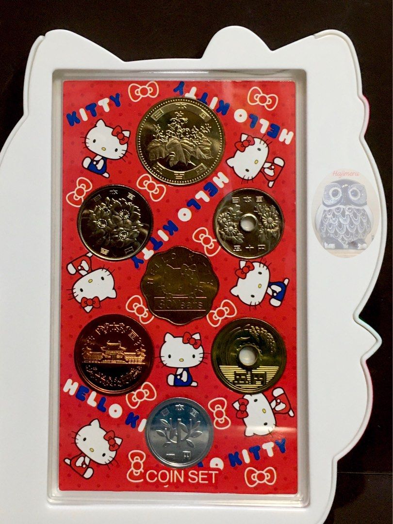 Hello Kitty 30週年2004紀念幣(日本円)套裝 30 Years Anniversary of Hello Kitty 2004 ...