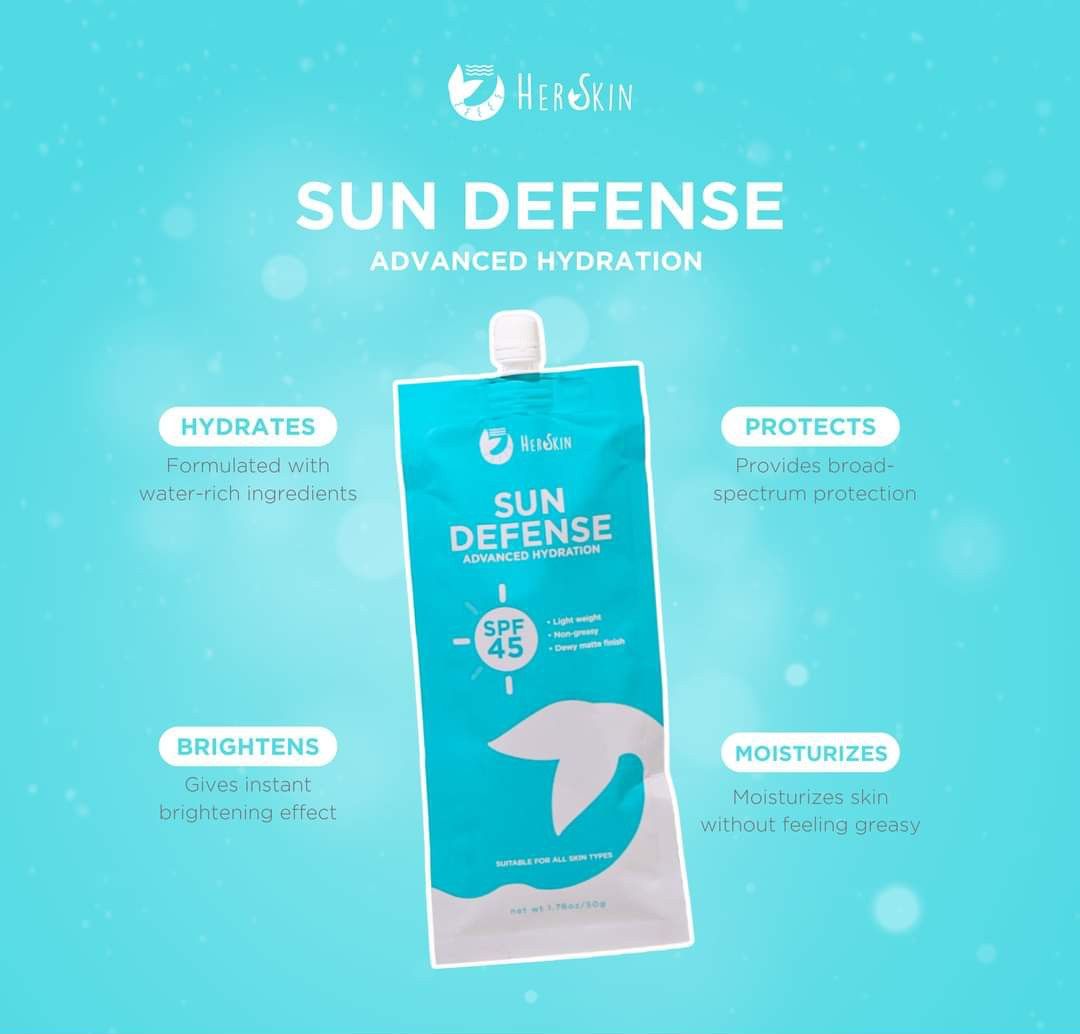 Her Skin Sun Defense Advanced Hydration SPF45, Beauty & Personal Care ...