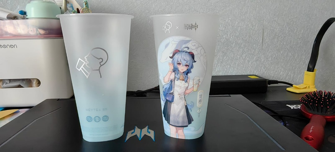 HEYTEA X GENSHIN COLLAB CUPS!, Hobbies & Toys, Memorabilia ...