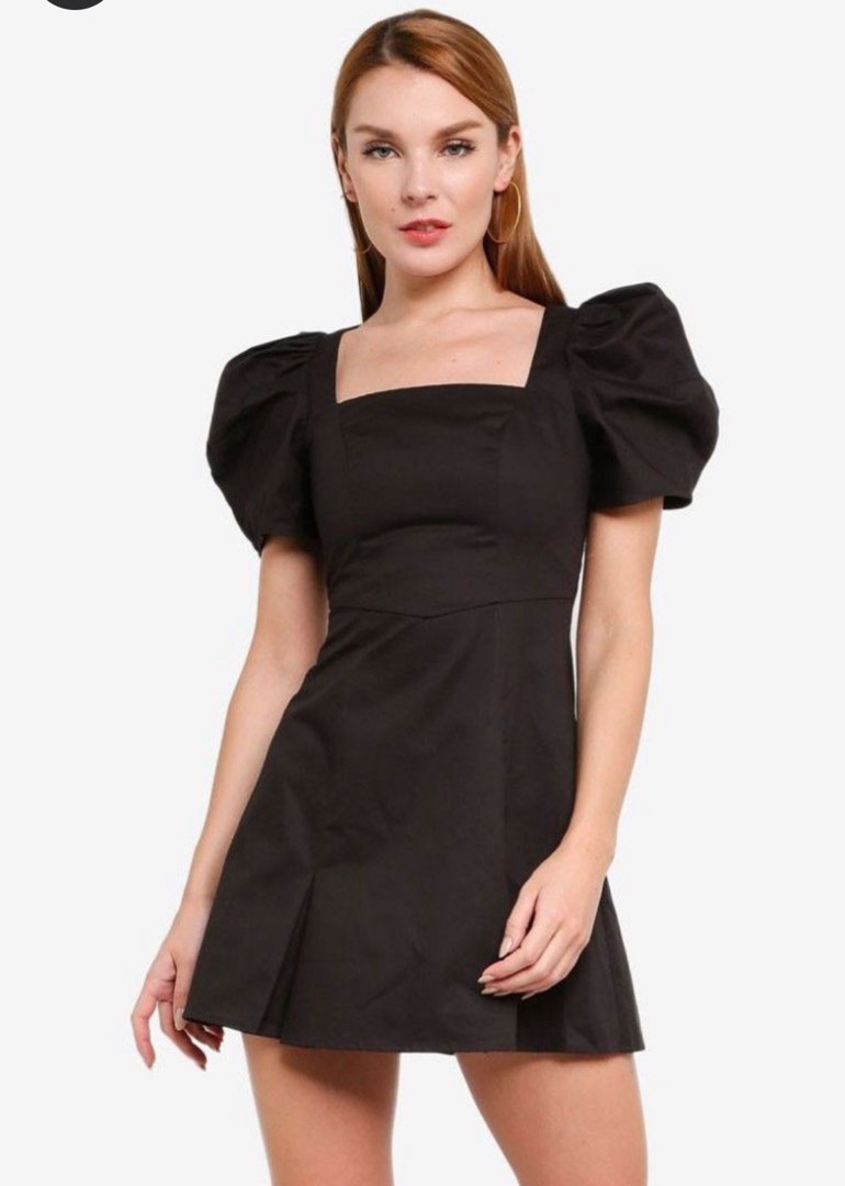 H&M Puff Mini Dress, Women's Fashion, Dresses & Sets, Dresses on Carousell
