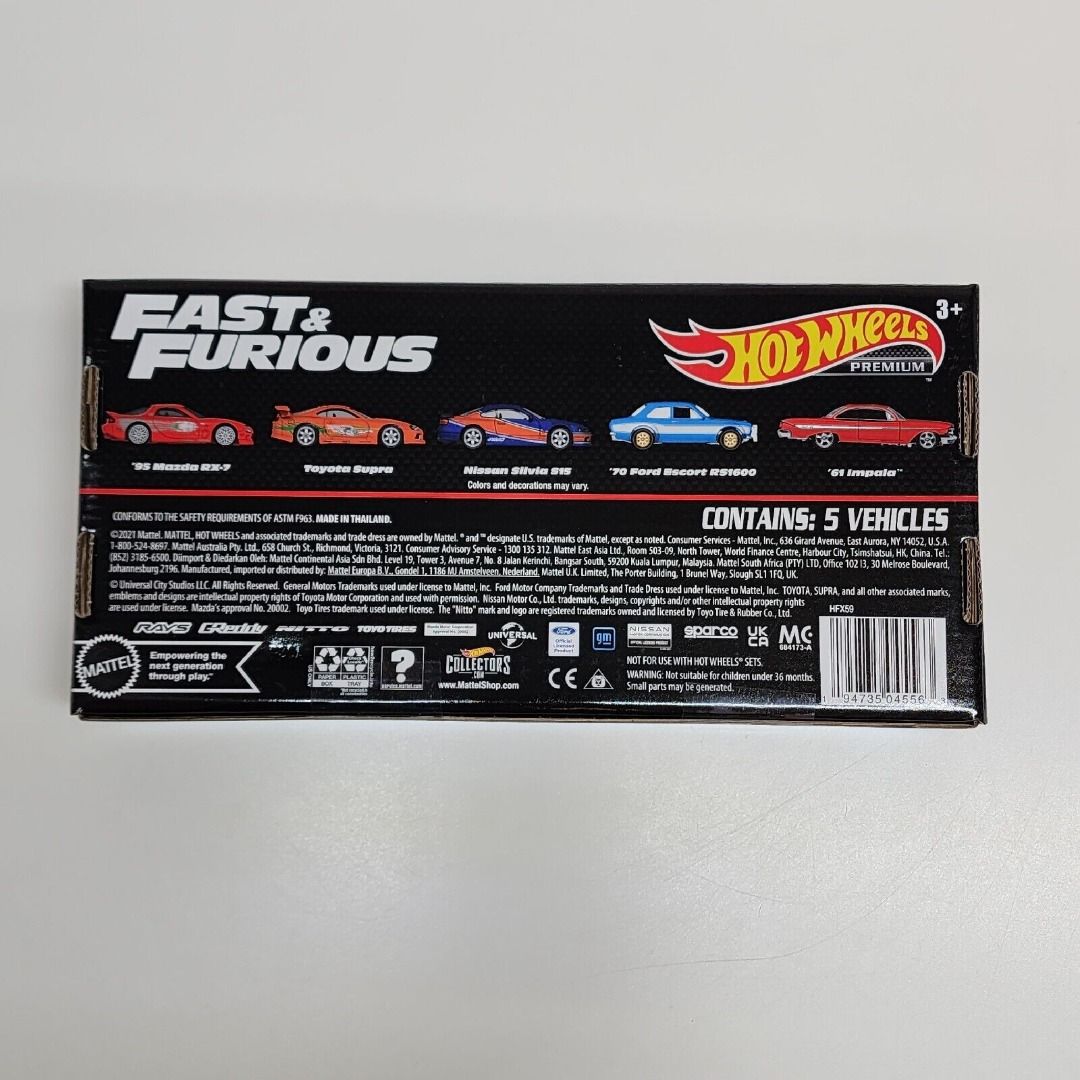 Hotwheels Fast and Furious The Racer's Edge boxset - fnf f&f f & f car ...