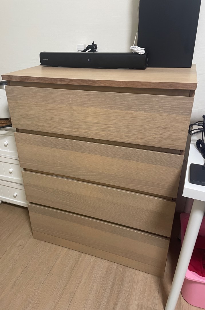 Ikea MALM Chest Of Drawers, Furniture & Home Living, Furniture, Shelves ...