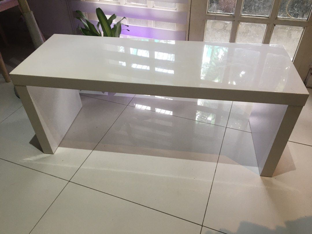 JAPAN TV Rack / Long Center Table WHITE DUCO, Furniture & Home Living ...