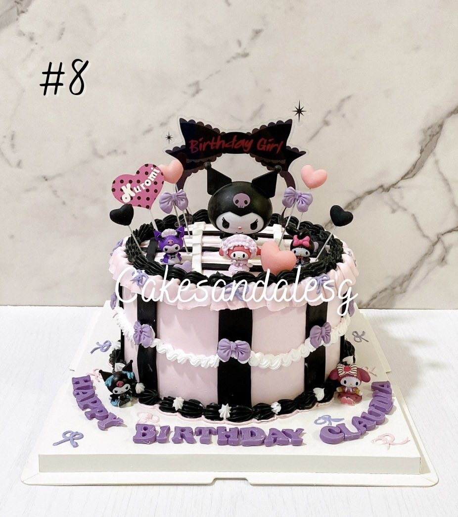 Kuromi Cake [ Design #8 ], Food & Drinks, Homemade Bakes on Carousell