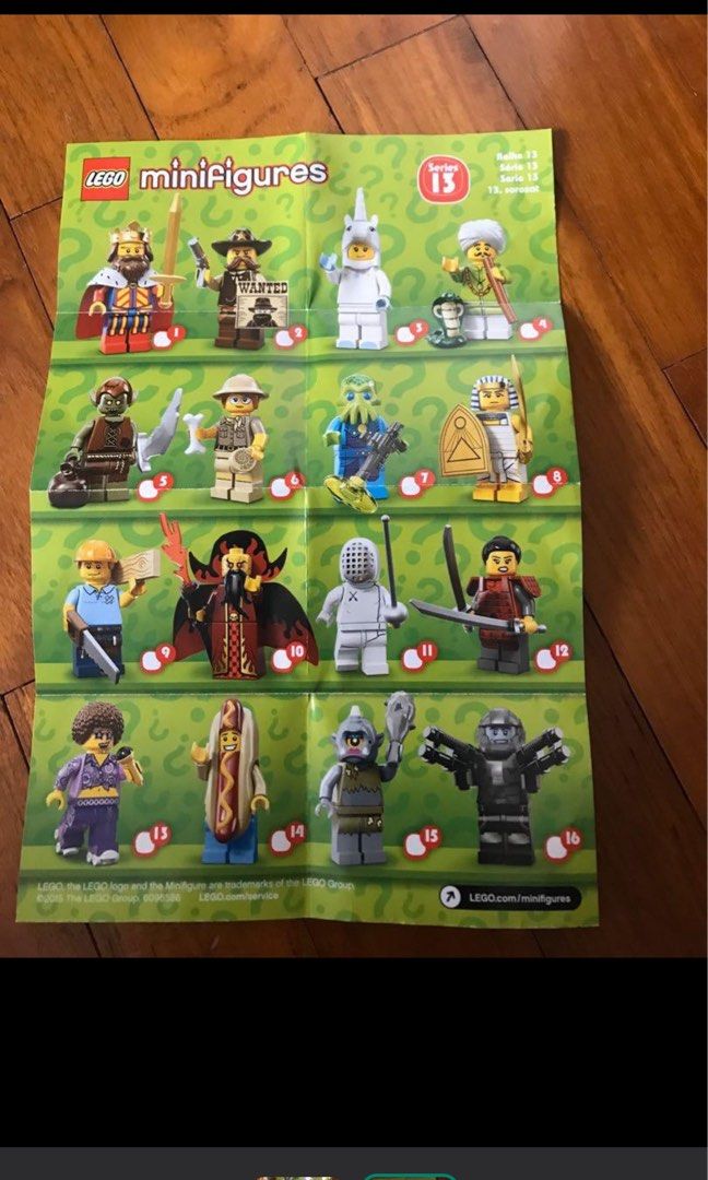 Lego figures Minifigures mini figure series 13, Hobbies & Toys, Toys ...
