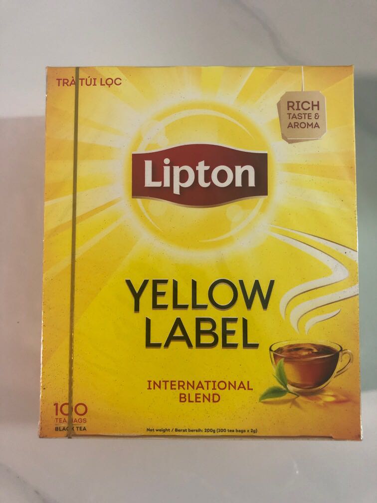 Lipton yellow tea 100 tea bags, Food & Drinks, Other Food & Drinks on ...