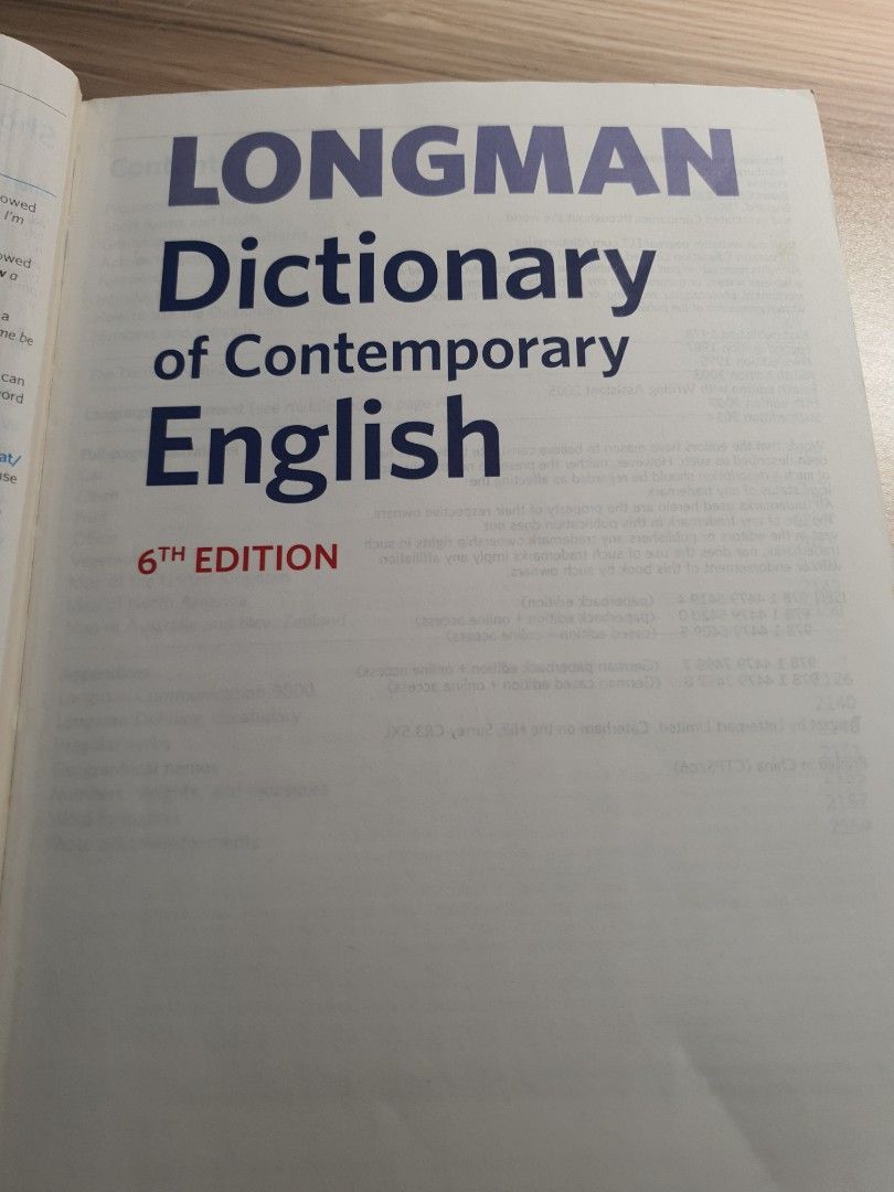 Longman Dictionary 6th edition, Hobbies & Toys, Books & Magazines ...