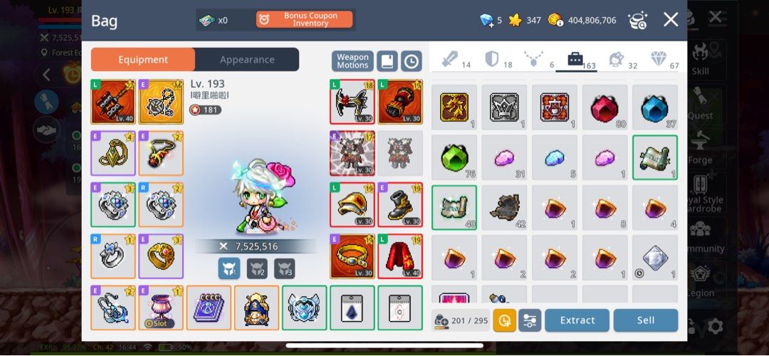 Lvl 194 paladin maplestory M, Video Gaming, Gaming Accessories, In-Game ...