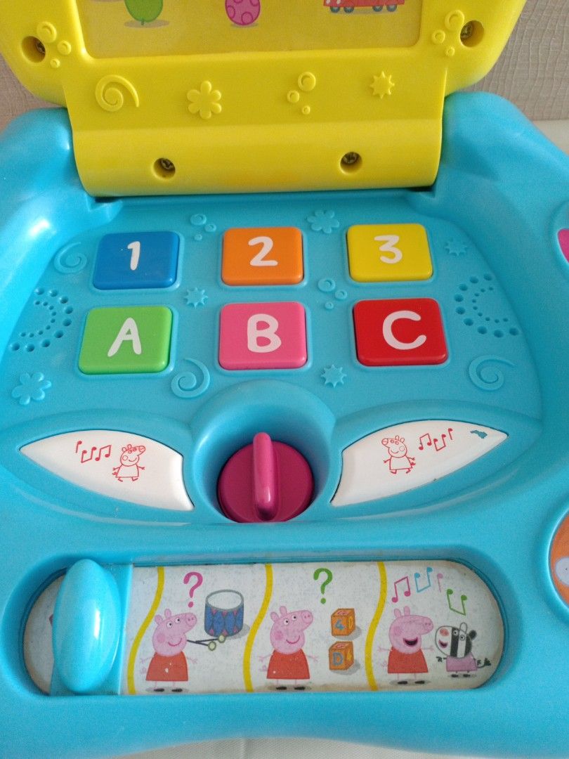 Mainan anak peppa pig my firs laptop musical educational toy MK-L-1653 ...