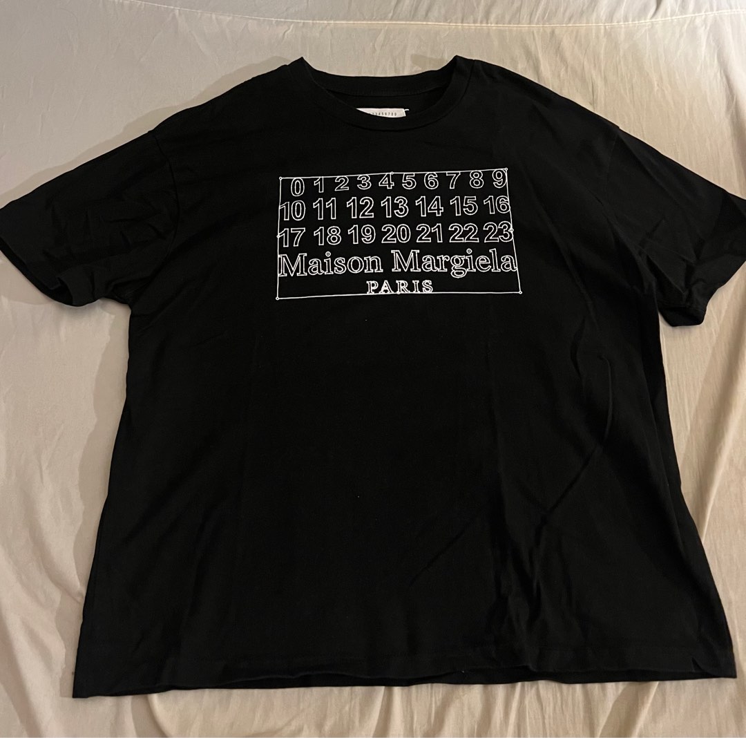 Maison Margiela Numbers Logo Tee, Men's Fashion, Tops & Sets, Tshirts ...