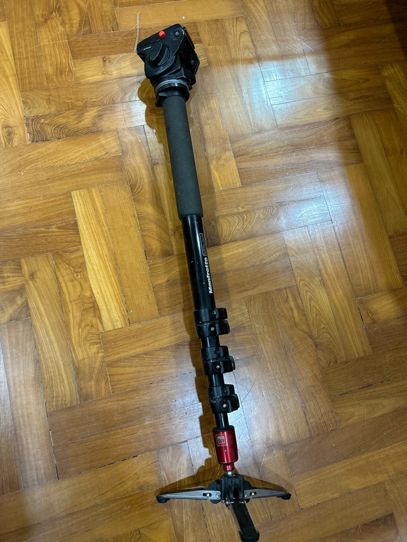Manfrotto monopod 561 BHDV video head, Photography, Photography ...