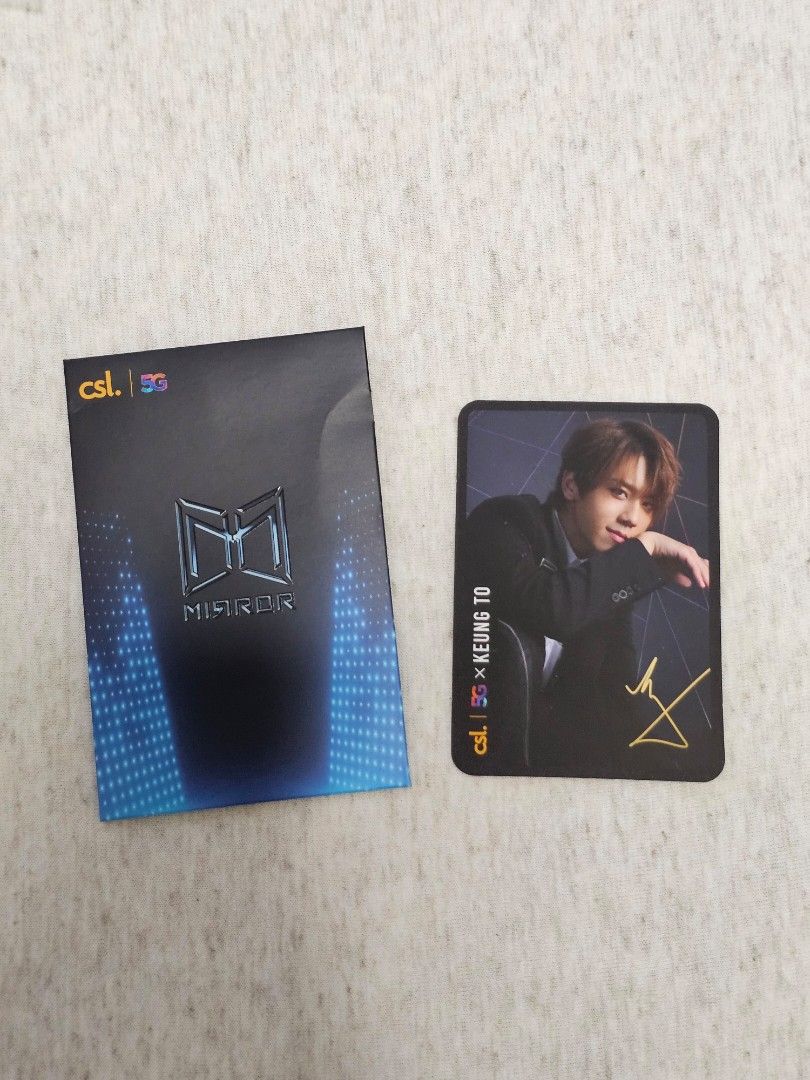 Mirror 姜濤 Keung To x CSL card 卡, 興趣及遊戲, 收藏品及紀念品, 明星周邊 - Carousell