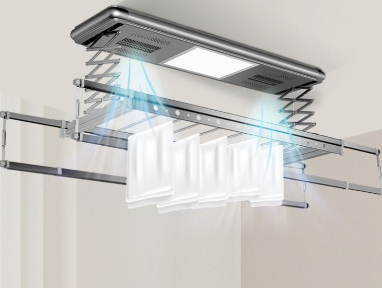 Model 8826- 6 in 1 Automated Clothes Drying Rack/Intelligent electric ...