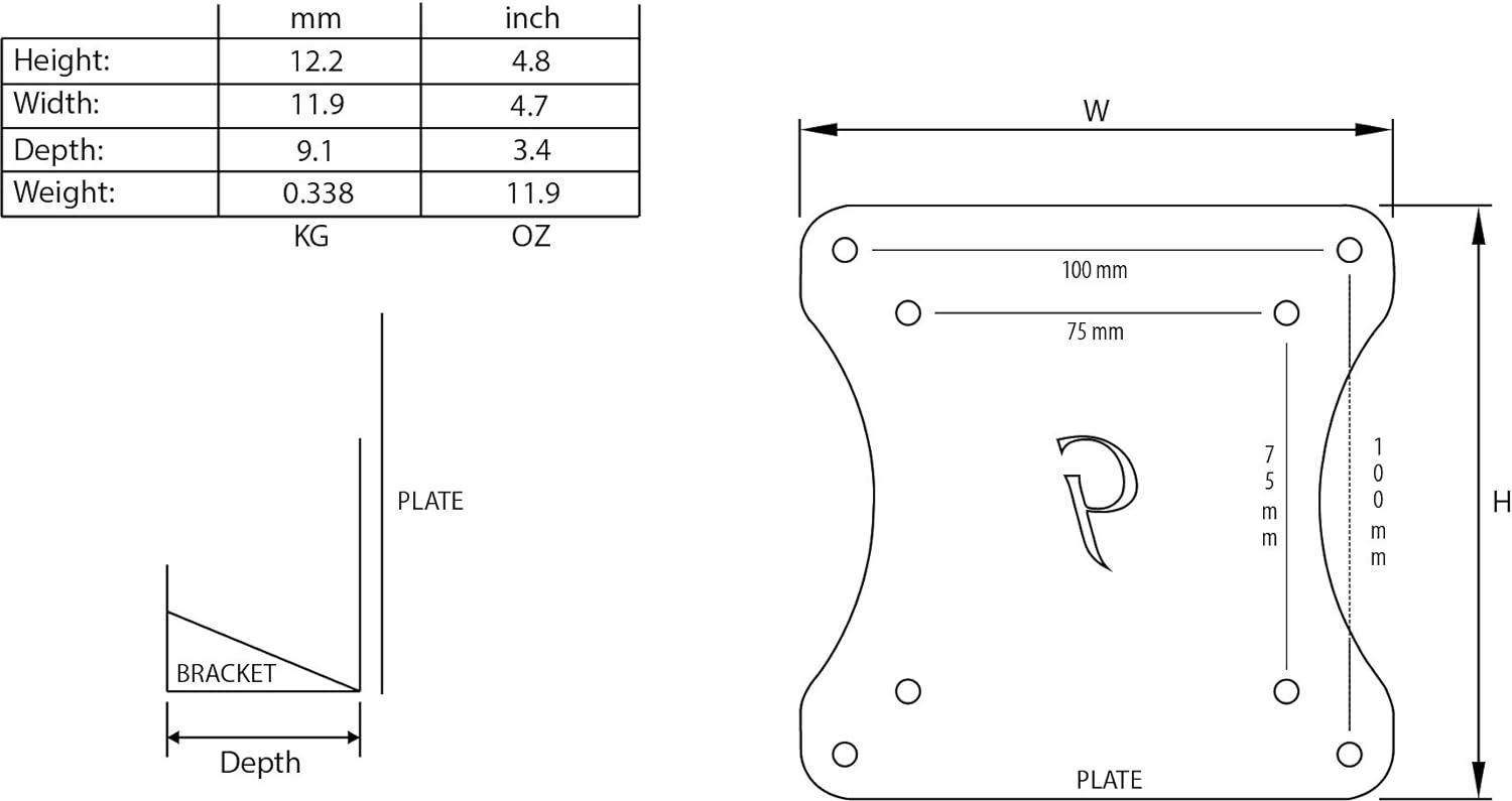Monitor Arm/Mount VESA Bracket Adapter Compatible with Samsung ...