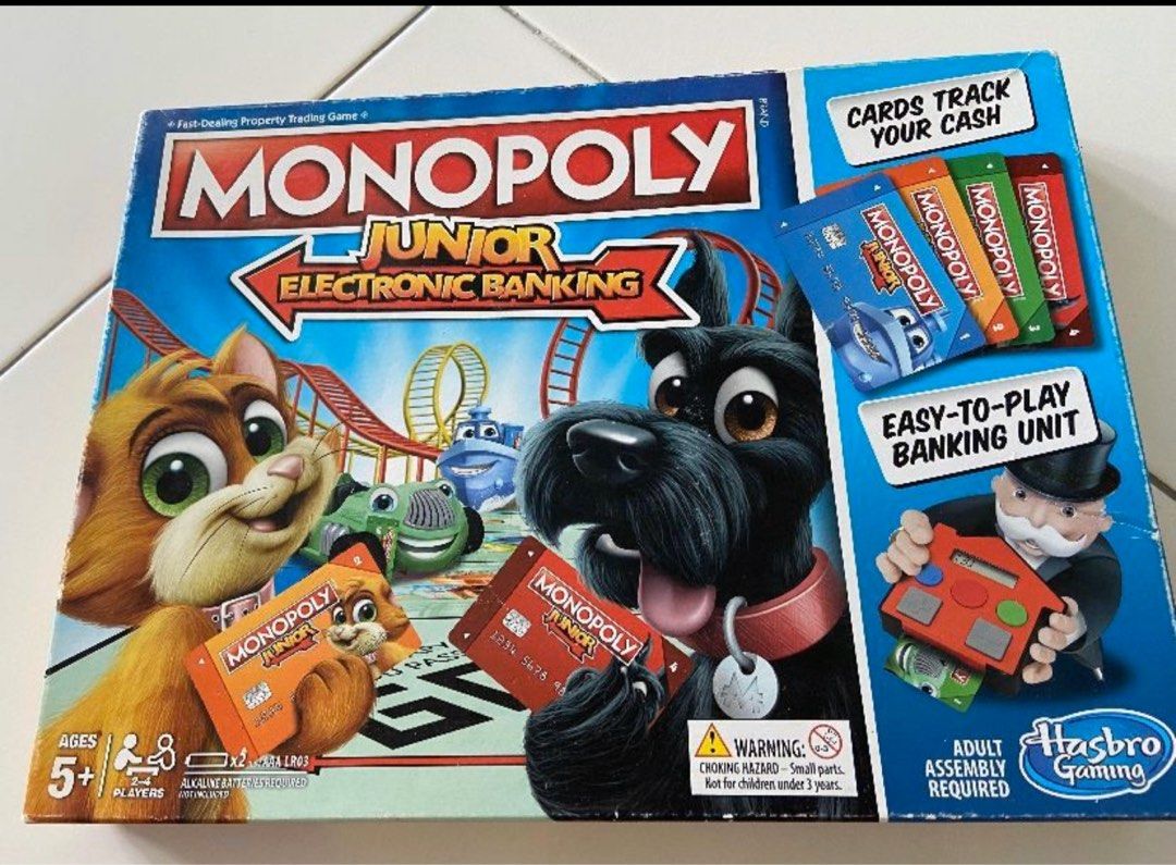 Monopoly Electronic Junior Banking, Hobbies & Toys, Toys & Games on ...