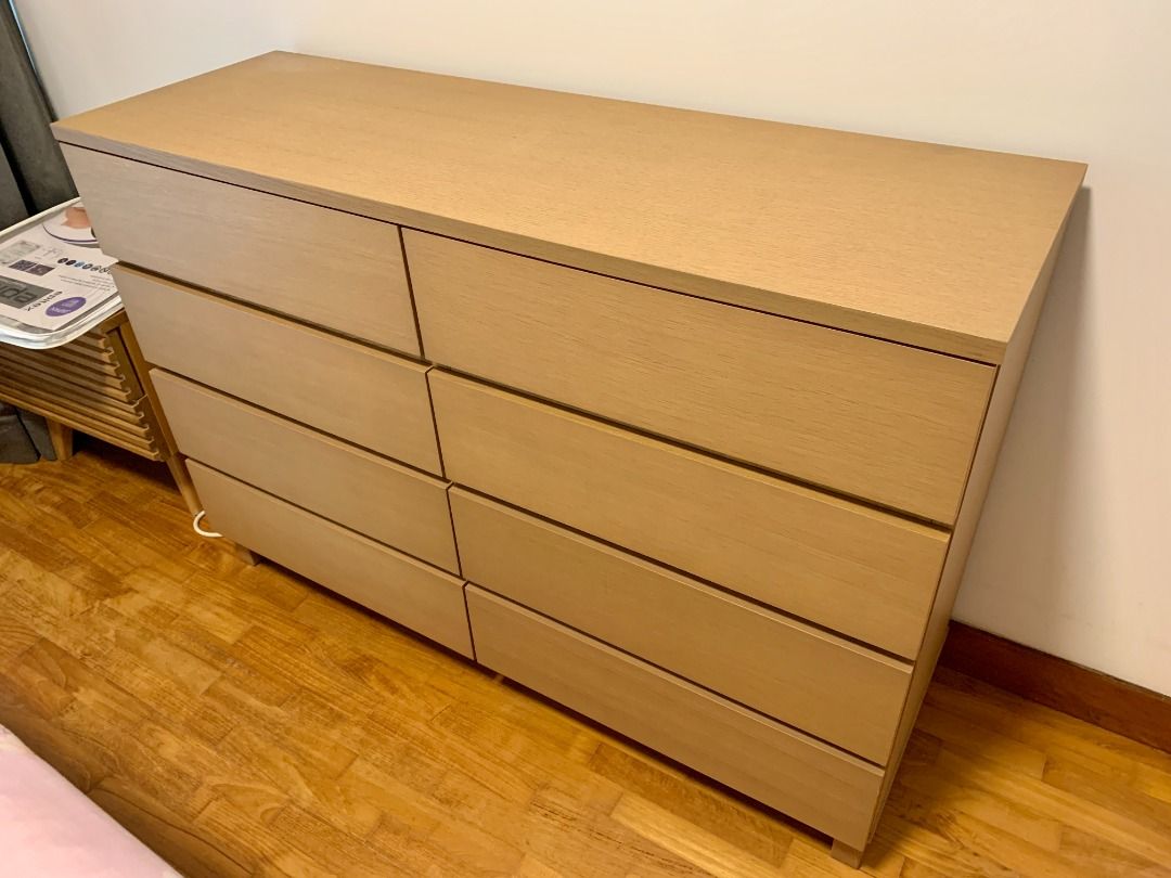 MUJI 8 Drawer / Dresser/ Chest - Original Price $799, Furniture & Home Living, Furniture ...