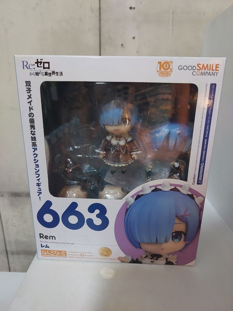 Nendoroids 663 Rem Re:Zero, Hobbies & Toys, Toys & Games on Carousell