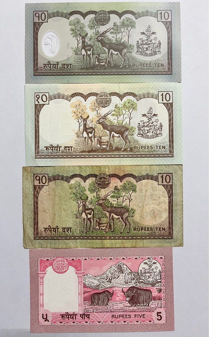 Nepal Banknotes, Set of 4 notes., Hobbies & Toys, Collectibles ...