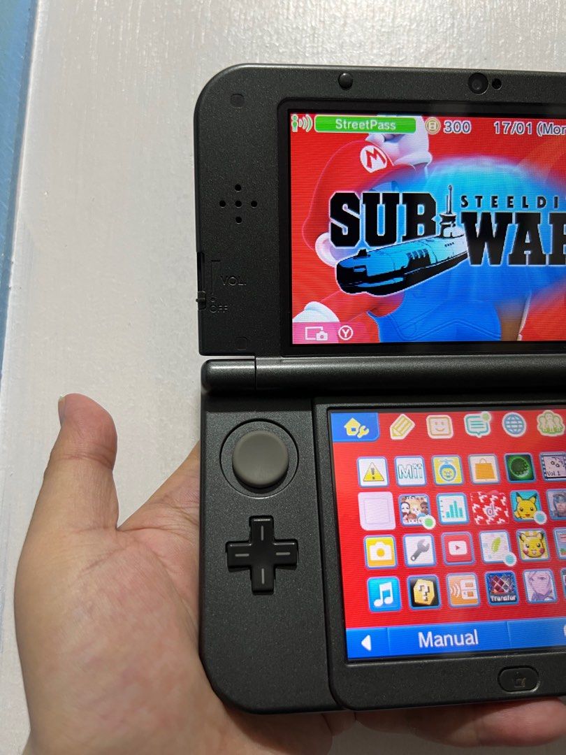 New Nintendo 3DS XL Metallic Black Complete in Box (IPS Top Screen & Non Cfw w/ Paid Games ...