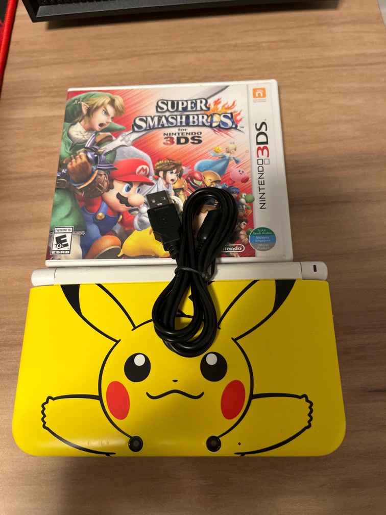 Nintendo 3DS Pokemon Pikachu Limited Edition with Super Smash Bros ...