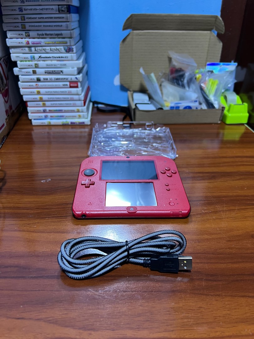 Nintendo Old Regular 2DS Crimson Red (Cfw w/ hShop, Ready to Play and ...